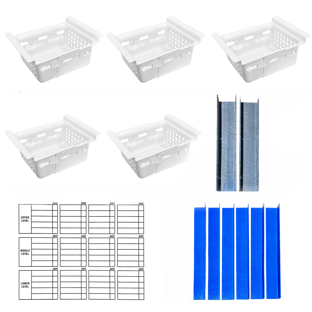 Freezer Organization Storage Bins, Hanging Basket & Dividers for Chest